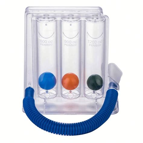 Three Balls Lung Exercise Spirometer Mouthpiece Respiratory Exerciser