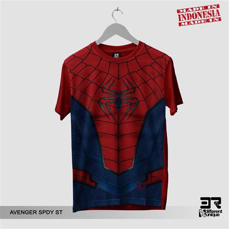Jual Kaos Pria Kaos Print 3d Spiderman Avenger Suit Shopee Indonesia
