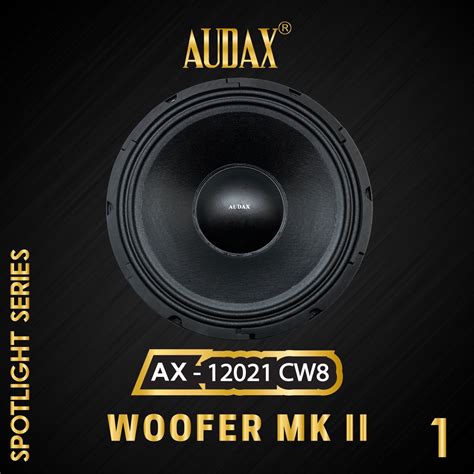 Jual Audax Speaker Pasif 12 AX 12021 CW8 Spotlight Series Woofer MK