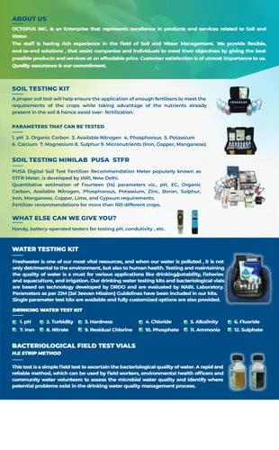 Octopus Field Testing Kit Packaging Type Box At Best Price In