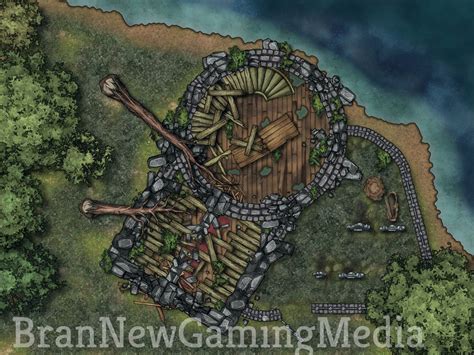 RPG Top Down Battle Map Pack Wilderness Terrain Set 2 Can Be Used For Dnd And Other Tabletop