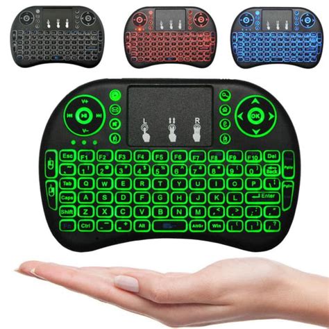 Jual Keyboard Air Mouse I Mini Keypad Wireless Touchpad COLOR Backlit Shopee Indonesia