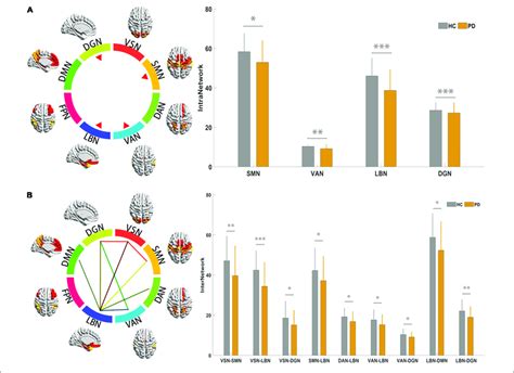 Results For Connectivity Among The 9 Rsns At The Intra And