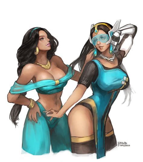 Symmetra And Jasmine Overwatch And 2 More Drawn By Kimeulbong