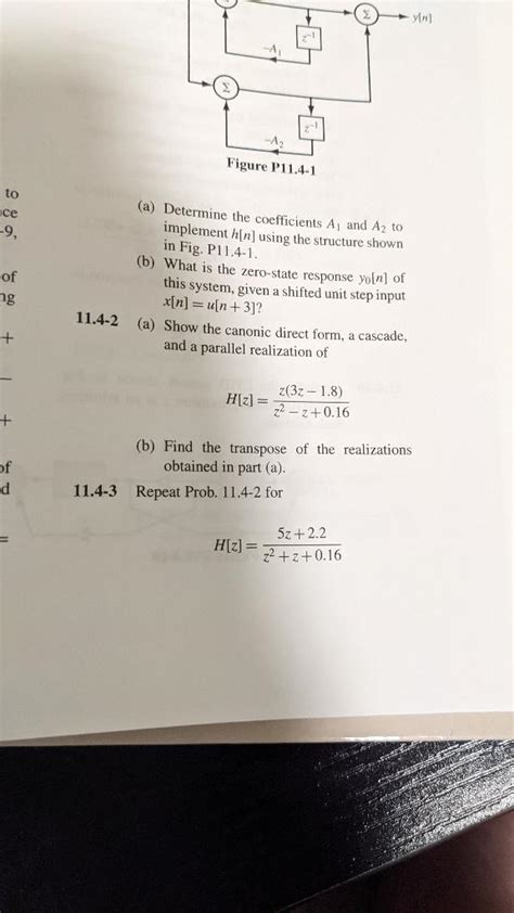 Solved A Determine The Coefficients A And A To Implement Chegg