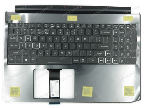 Acer Nitro 5 AN515 55 Palmrest Klawiatura Obudowa LED RGB US