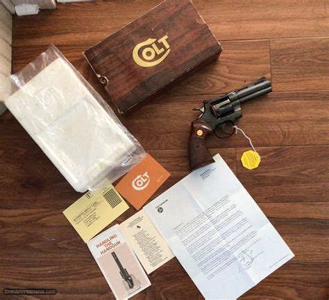 Colt Python 357 Magnum 4” Blue Mfg 1974 New Unfired Unturned In