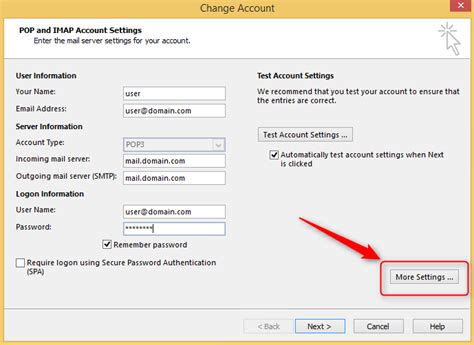 How To Setup A Pop3 Email Account In Microsoft Outlook 2016 Global Support Portal
