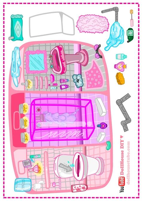 Как сделать бумажный кукольный домик для кукол ЛОЛ