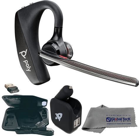Plantronics Poly Voyager 5200 Uc Bluetooth Headset 7k2f3aa Bundle Including Led