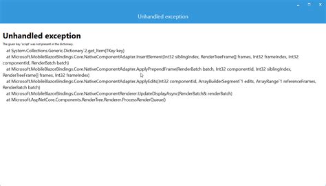 Error In Web Ui On Startup Win Android · Issue 389 · Dotnet