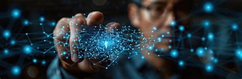 Digital Network Connection Visualization Premium Ai Generated Image