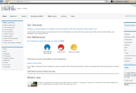 Intranet Screen Shot Mobile Broadband Network Limited