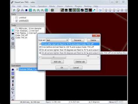 SheetCam Cutting Rules Tutorial YouTube