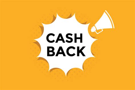 Cash Back Button Web Banner Templates Vector Illustration