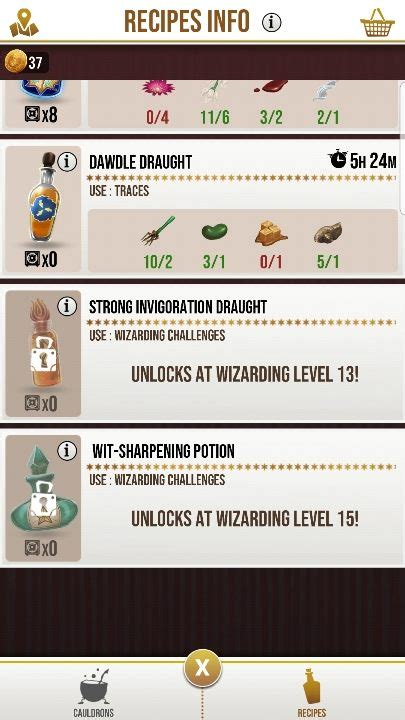 Potions In Harry Potter Wizards Unite Harry Potter Wizards Unite