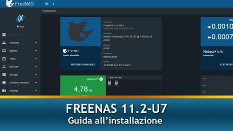Freenas 112 U7 Guida Allinstallazione Youtube