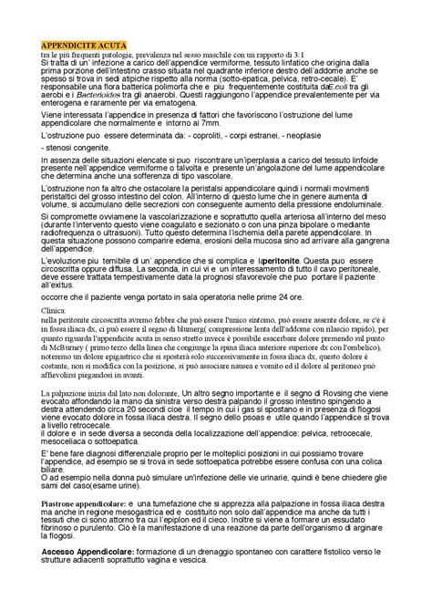 Riassunto Di Chirurgia Demergenza Profgiorgio Romano Docsity
