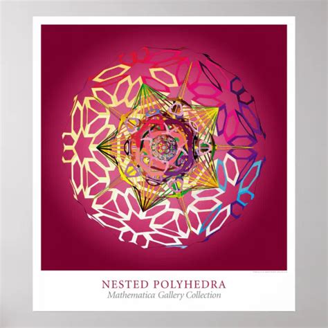 Nested Polyhedra Poster Zazzle
