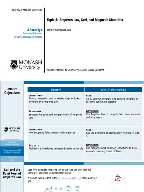 Ampere Curl Materials Pdf Magnetic Field Magnetization