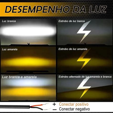 casa das led´s barra de led slim 6d dual color 50cm 90w