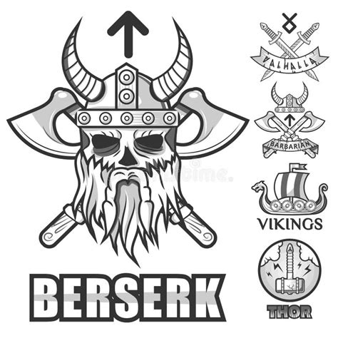 Viking Scandinavian Ancient Warriors Ship Arms Shields And Helmet