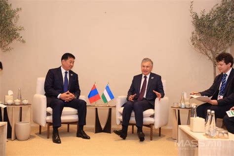 Монгол Улсын Ерөнхийлөгч У Хүрэлсүх Бүгд Найрамдах Узбекистан Улсын