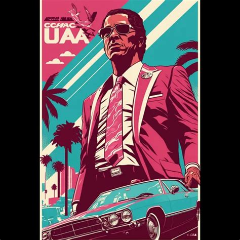 Gta Vice City Characters Poster Midjourney Prompt