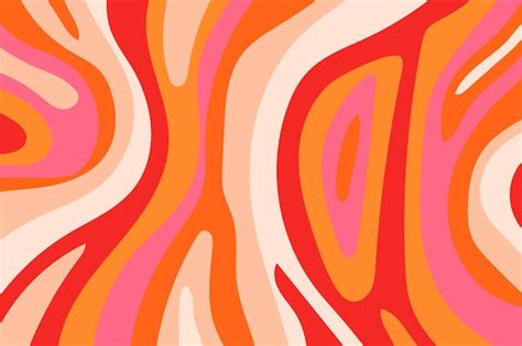 Premium Vector Groovy Psychedelic Background With Colorful Design