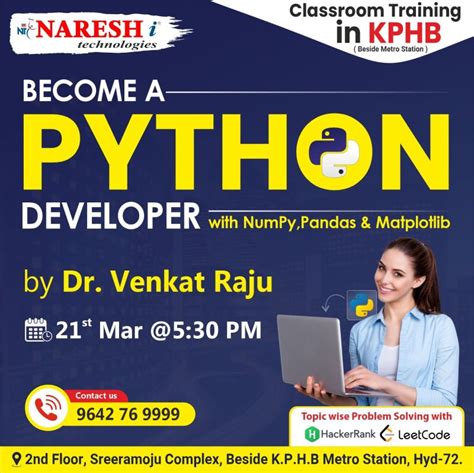 Naresh It On Linkedin Python Numpy Pandas Programming Sql