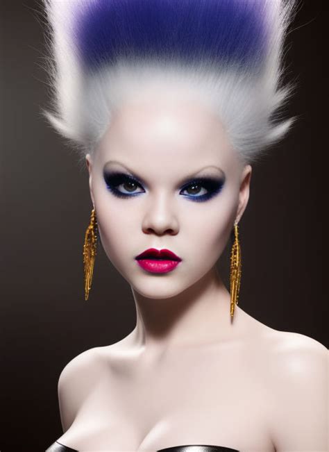 Albino Spacepunk Girl By Fantscifi On Deviantart