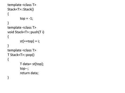 Ppt Generic Programming Class Template And Class Template Inheritance Powerpoint