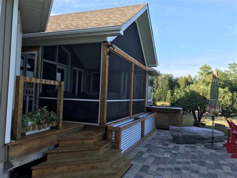 Elevated Screened In Porch With Meshguard And Screen Tight Screen Tight