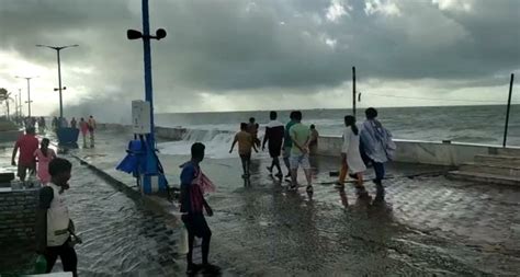 Digha Sea উত্তাল দিঘার সমুদ্র আছড়ে পড়ছে বিশাল ঢেউ পর্যটকদের