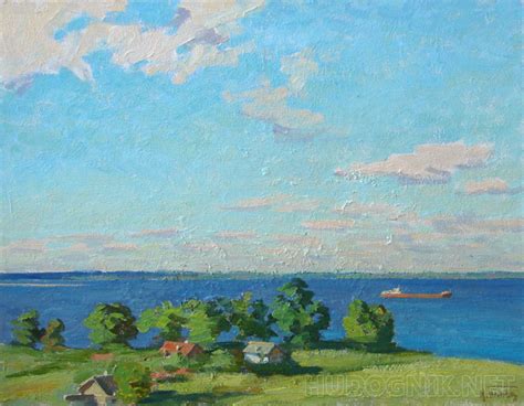 Картина Летняя Волга. Размеры: 70x60, Год: 2011, Цена: 40000 рублей ...