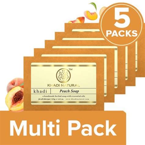 Buy Khadi Natural Peach Handmade Herbal Soap Online At Best Price Of Rs