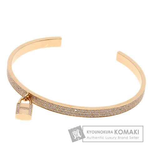 Hermes エルメス ケリー クロシェット パヴェ ダイヤモンド ブレスレット K18ピンクゴールド レディース ブランド京の蔵小牧 ネット販売部