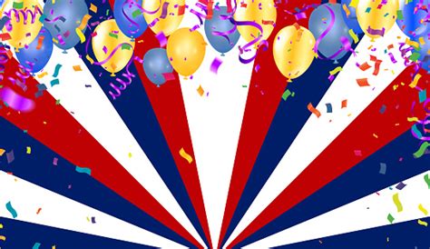 골드 풍선 파란색 및 색종이가있는 그랜드 개막식 소매 쇼핑 또는 블랙 프라이데이 프로모션 스타일 가위에 대한 스톡 벡터 아트 및