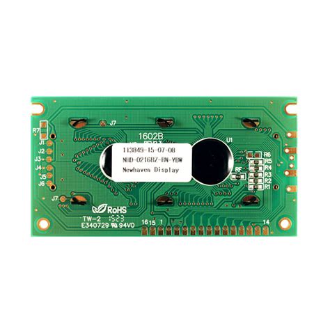 2x16 Character Lcd Stn Yellowgreen Display Bz With No Backlight