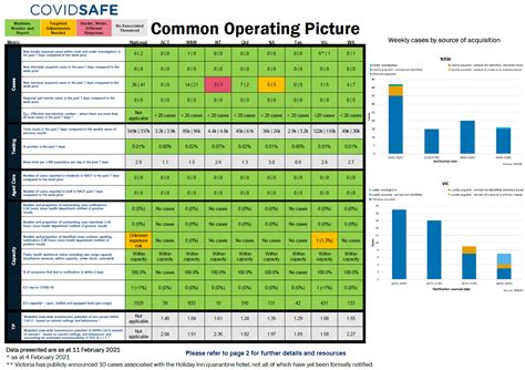 Coronavirus COVID Common Operating Picture February Australian Government