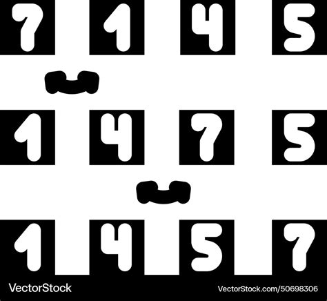 Bubble Sort Algorithm Glyph Icon Royalty Free Vector Image
