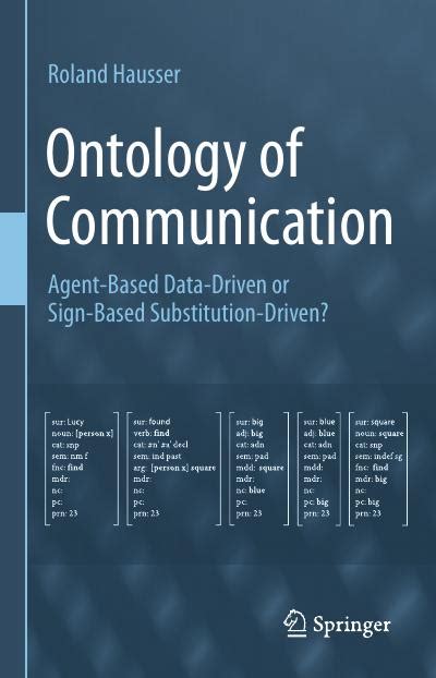 Ontology Of Communication Agent Based Data Driven Or Sign Based