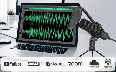 Usb Microphone Zingyou Computer Gaming Microphone Condenser Mic For