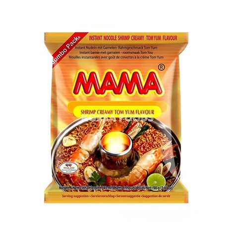 Mama Creamy Tom Yum Kreminis Krevečių Skonio Ramenas 90g