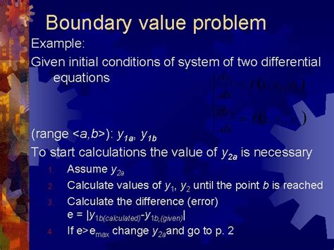 Math Cad Boundary Value Problem Second Order Differential