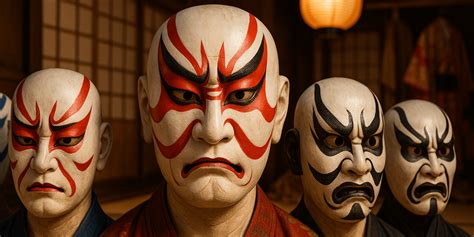 Kabuki Theatre Masks Of Japan History Symbolism And Artistic