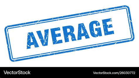 Average Royalty Free Vector Image Vectorstock