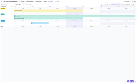 Cross Functional Project Template By ClickUp