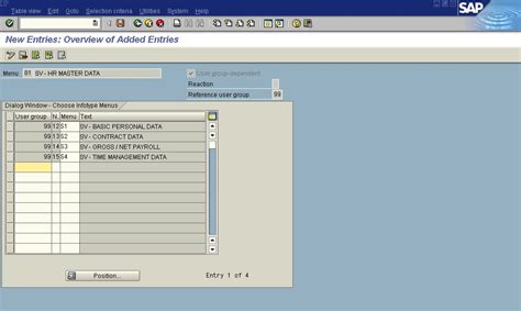 sap hcm consultants configuration of pa30 transaction