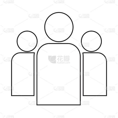 人体动作姿势图标插图设计